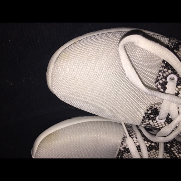 Via Pinky | Shoes | Via Pinky White Snakeskin Sneakers | Poshmark